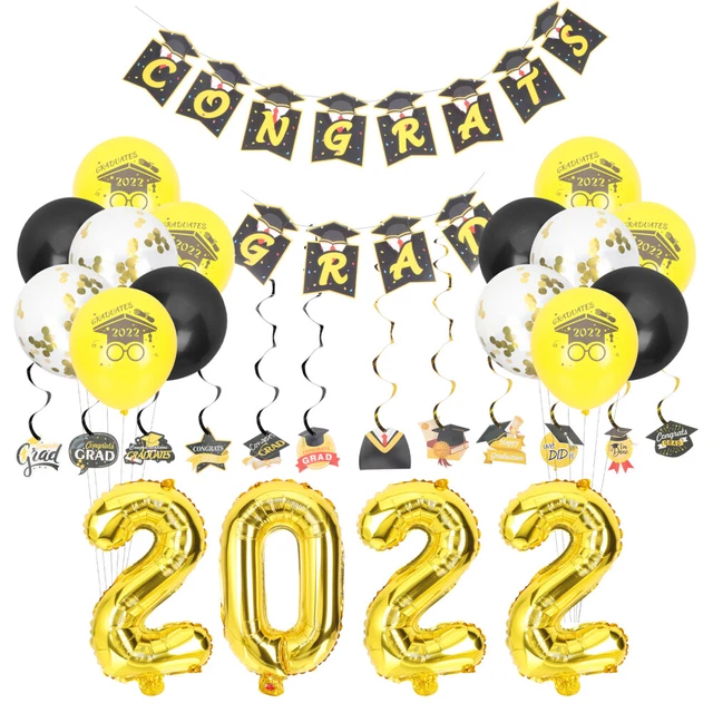 CLASS OF 2022 Decorations Graduation Spiral Ornament Scene Layout Prop ...