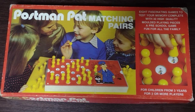 RARE VINTAGE POSTMAN Pat Matching Pairs Board Game Michael Stanfield MS ...