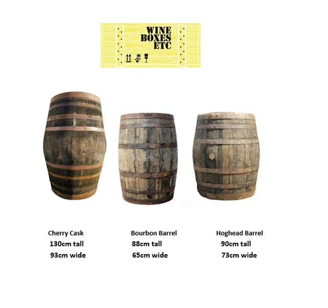 OLD RECLAIMED RUSTIC Sherry Scotch Whisky Oak Wooden Cask Barrel Home ...