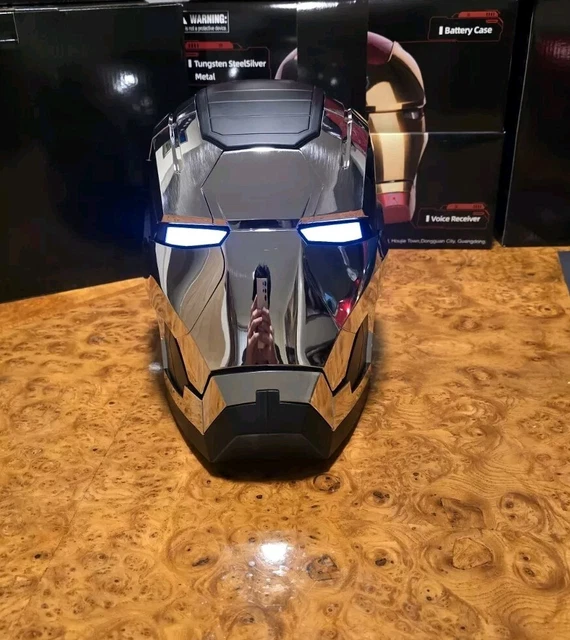 1:1 NEW WAR Machine Iron Man MK5 Helmet Wearable Voice-control Mask ...