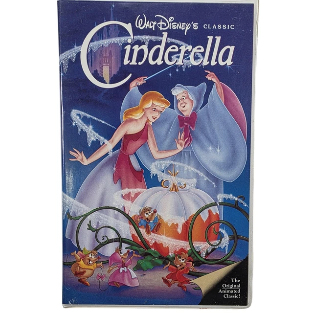 VINTAGE DISNEY CINDERELLA VHS 1995 The Classics Animated Movie Tape ...