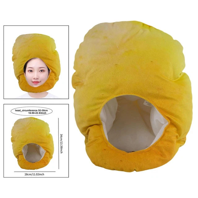 POTATO PLUSH HAT Vegetable Headgear for Role Play Graduation Masquerade ...