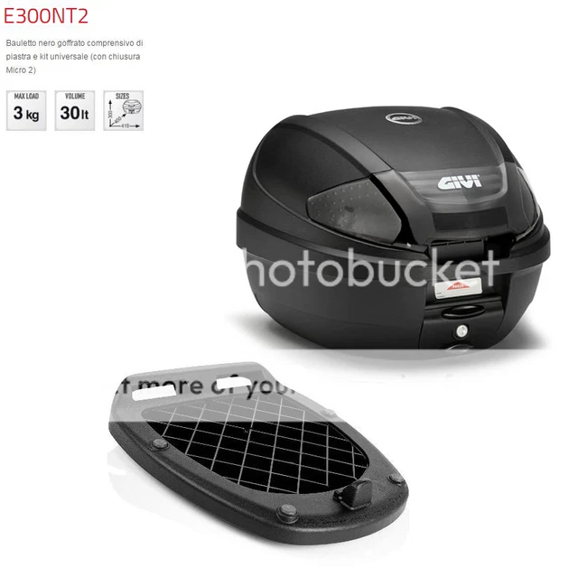 GIVI E300NT2 COFFRE 30LT + Plaque Universel Suzuki Ue 125 EUR 70,33 - PicClick FR