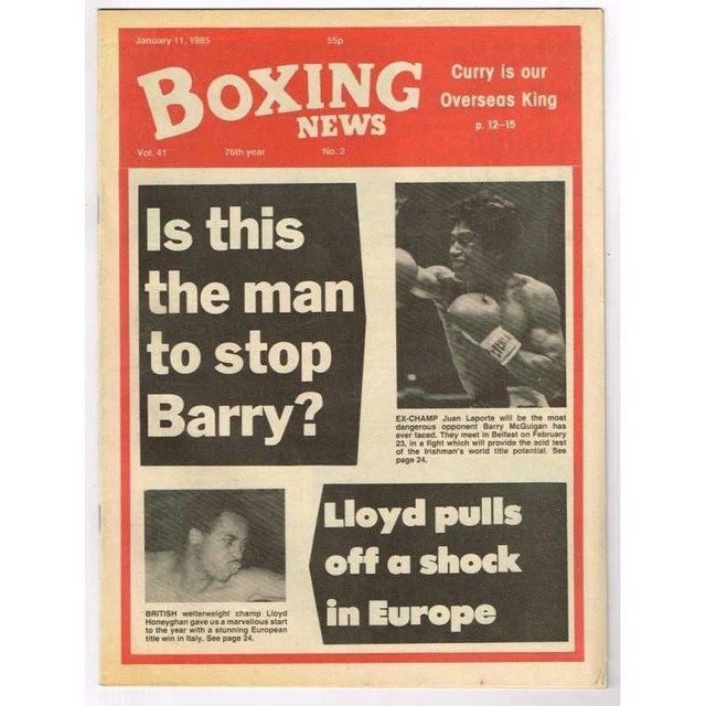 BOXING NEWS MAGAZINE January 11 1985 mbox3099/c Vol 41 No. 2 Is this the man to £4.75 - PicClick UK