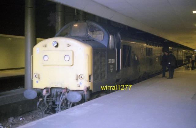 ORIGINAL RAILWAY PHOTOGRAPHIC negative Class 37 37188 at Glasgow Queen ...