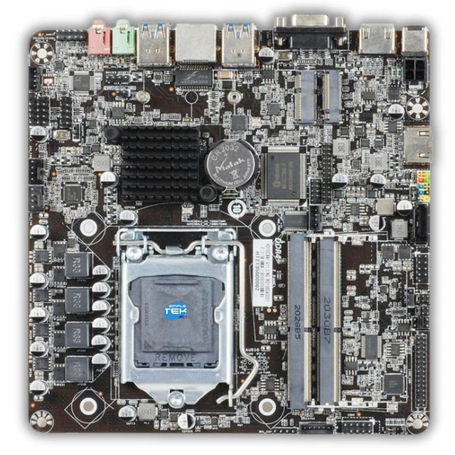 ITX MOTHERBOARD H61 2 X DDR3 Slots With MSATA Slot CPU LGA1155 1155 2nd ...