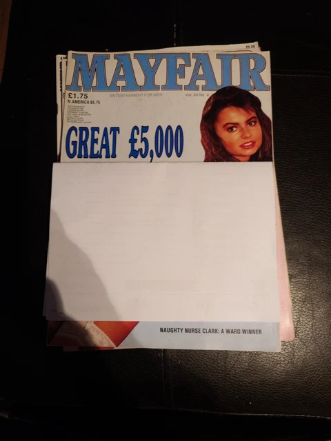 MAYFAIR MAGAZINE APRIL 1989 Volume 24 No 4 - Annabel Stewart - Yvonne Currie £10.07 - PicClick UK
