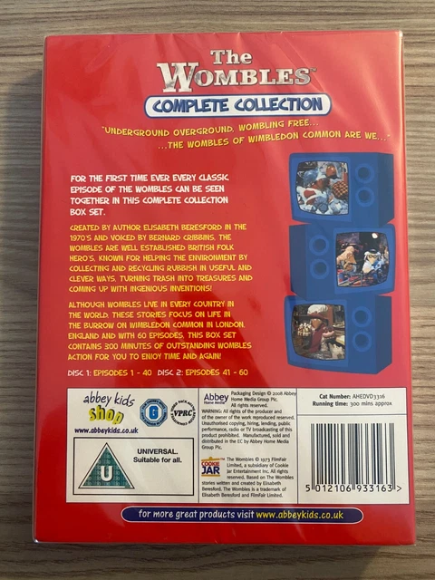 THE WOMBLES COMPLETE Collection 2 Disc Dvd New Sealed Uk Original Rare ...