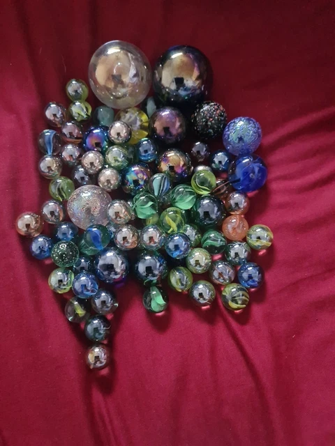 COLLECTION OF ABOUT 80 Glass marbles EUR 10,20 - PicClick FR