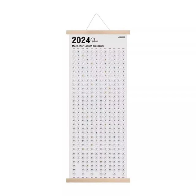 DAILY SCHEDULE 2024 Hanging Agenda Schedule Planner 2024 Plan Clock ...