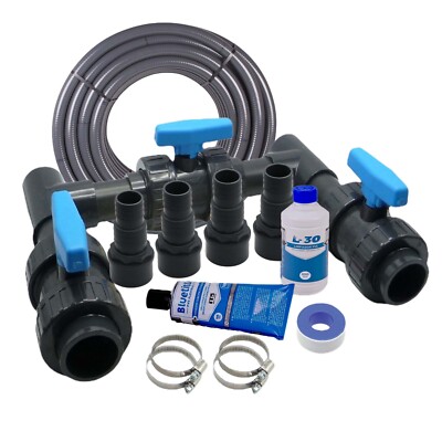 POOL BYPASS SET FLEX Heat Pump Swimming Pool Spa Solar Heating Valve 20 ...