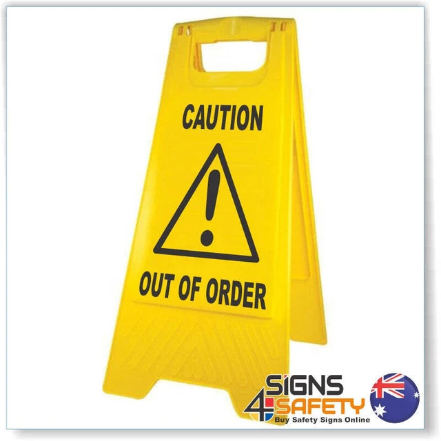 CAUTION OUT OF Order Sign £30.97 - PicClick UK