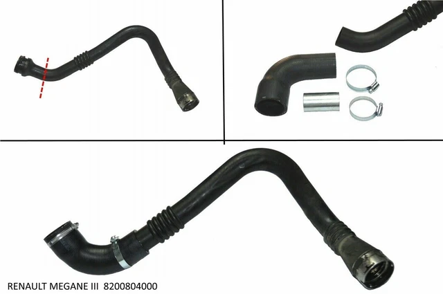 RENAULT LAGUNA III 1.5Dci Tuyau D'intercooler Turbo Durite 8200766662 ...