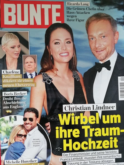 ZEITSCHRIFT BUNTE (CHRISTIAN Lindner, Ricarda Lang, Manuel Neuer, Adel ...
