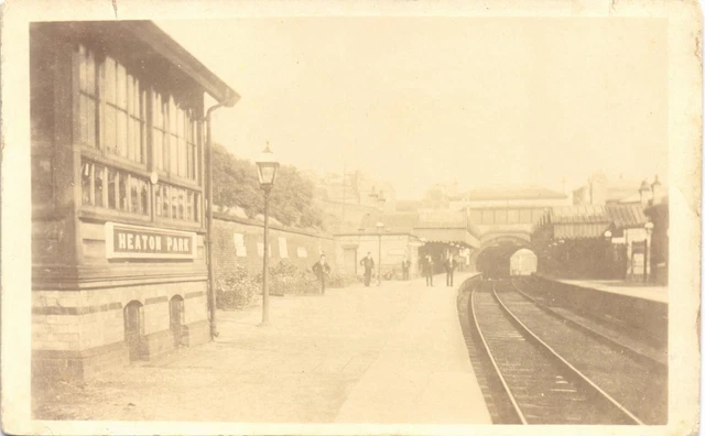 HEATON PARK, MANCHESTER. Railway Station by Parker, Newton Heath. £40. ...