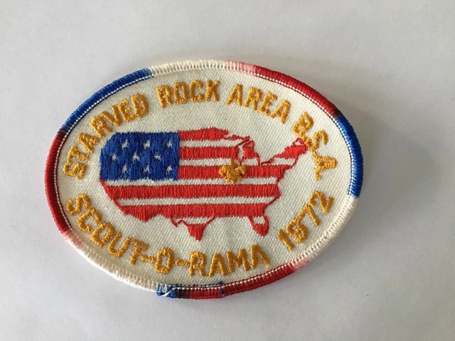 VINTAGE BSA STARVED Rock Area Scout-O-Rama Patch 1972 Boy Scouts Of ...