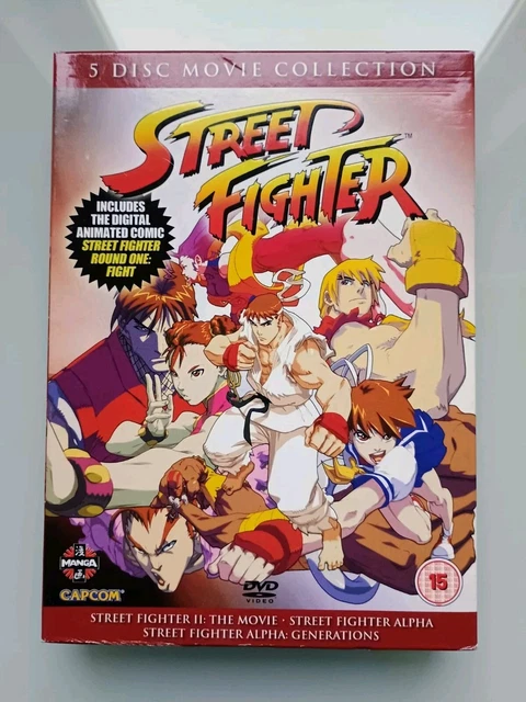 STREET FIGHTER: MOVIE Collection DVD (2010) 5 discs Animated MANGA ...