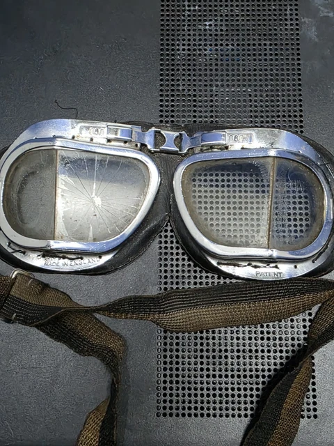 VINTAGE WW2 ERA Aviation Flight Goggles/motorcycle goggles £223.42 ...