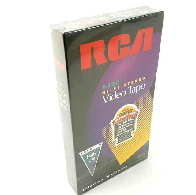 RCA BLANK T-120 6 Hour VHS Video Tape Cassette Factory Sealed Hi Fi Stereo £4.74 - PicClick UK