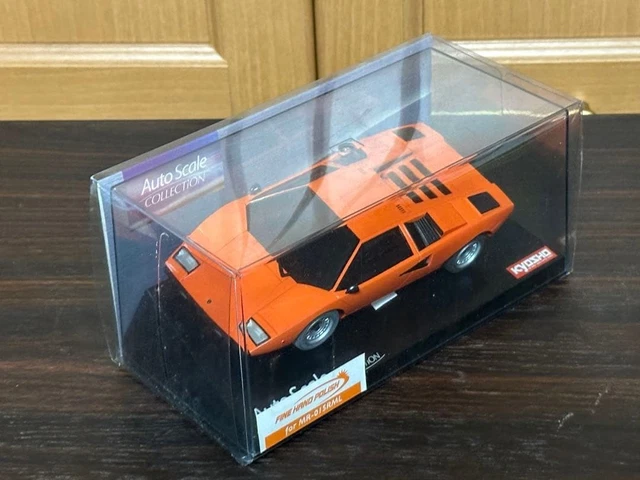 KYOSHO MINI-Z LAMBORGHINI Countach LP400 Papaya Orange FHP Body MZP41R ...