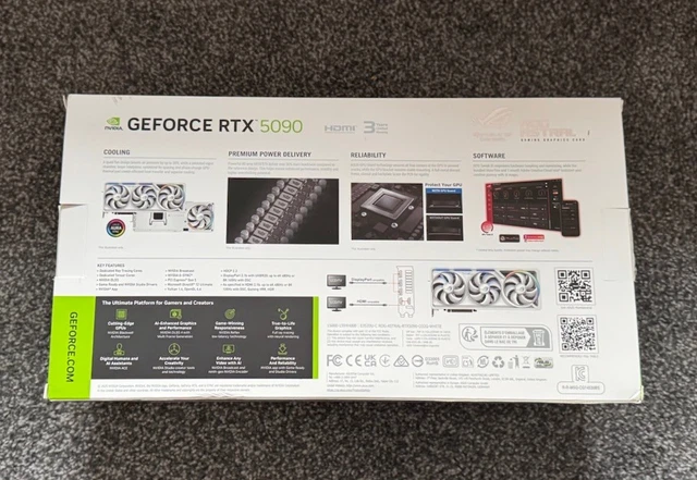 BOX ONLY ASUS GeForce RTX 5090 ROG Strix white BOX ONLY £100.00 ...