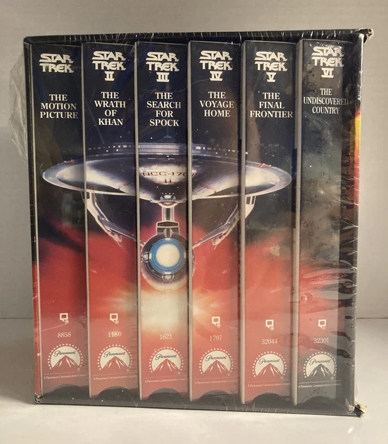 STAR TREK THE Movie Collection Set of 6 VHS Tapes Paramount 1993 ...