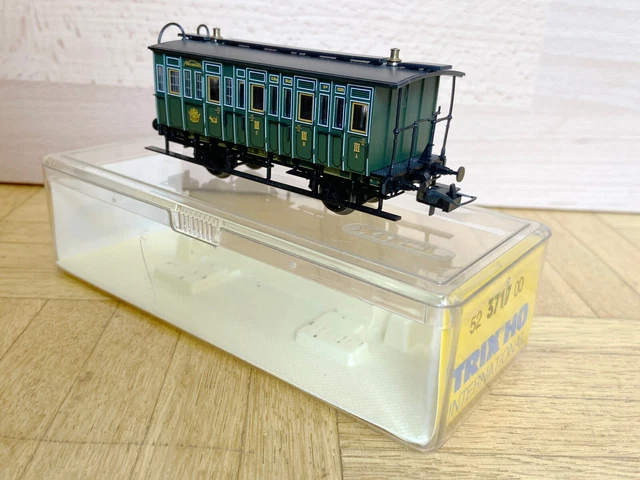 TRIX 52 3717 00, H0, DC, Abteilwagen 3.Kl. mit Postabteil, K.Bay.Sts.B ...