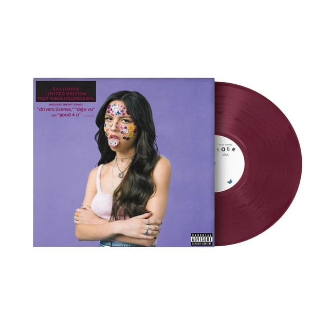 OLIVIA RODRIGO SOUR Exclusive Limited Edition Fruit Punch Colored Vinyl ...
