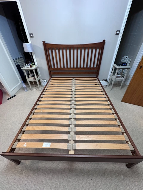 KING SIZE BED frame solid wood used £156.70 - PicClick UK
