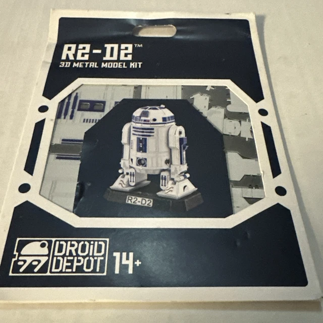 DISNEY PARKS R2-D2 Star Wars Droid Depot Metal Earth 3D Model Kit ...