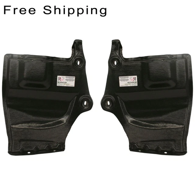 ENGINE SPLASH SHIELD Under Cover Set Of 2 LH & RH Side Fits Nissan ...