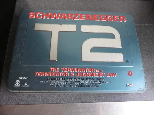 VINTAGE SCHWARZENEGGER T2 Terminator Double VHS Box Set Limited Edition ...