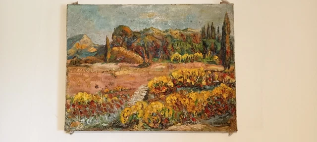 TABLEAU DU PEINTRE Provençal EMILE LOMBART EUR 375,00 - PicClick FR