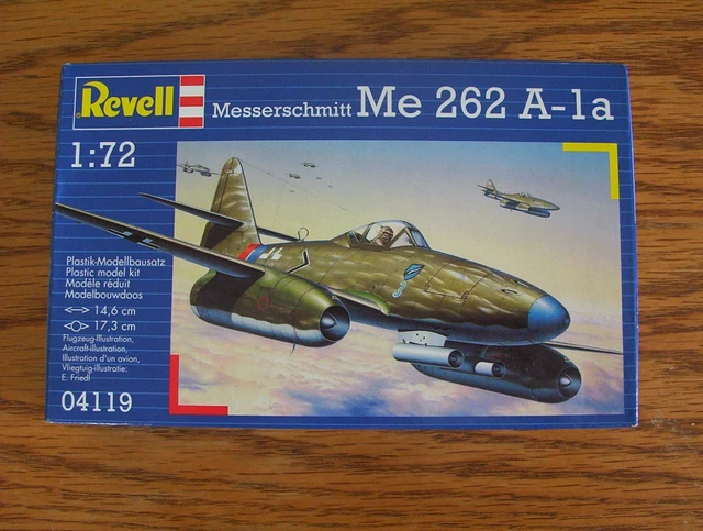 REVELL® 1:72 SCALE MESSERSCHMITT Me 262 A-1a MODEL AIRCRAFT KIT WW2 ...