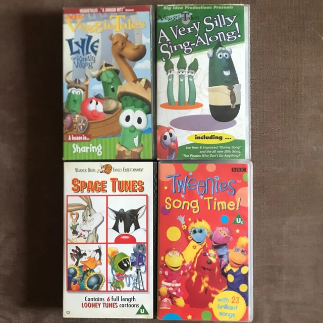 VEGGIE TALES TWEENIES Space Toons Kids VHS Cassette Tapes Bundle $14.45 ...
