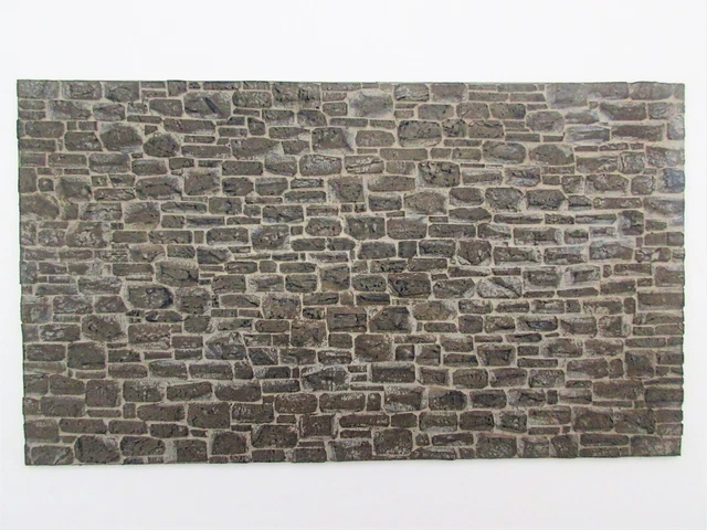 O GAUGE / 7mm scale - rough stone wall building sheet - for scratch ...
