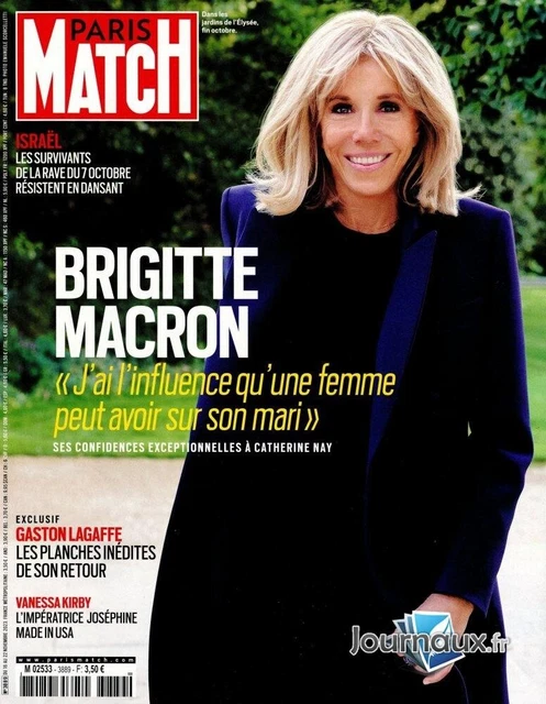 BRIGITTE MACRON GASTON Lagaffe Paris Match 16 11 2023 EUR 11,99 ...
