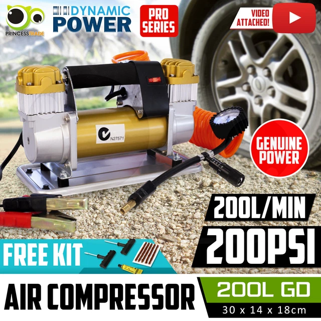 12V AIR COMPRESSOR Tyre Deflator Inflator 4WD 4x4 Car Truck Portable ...