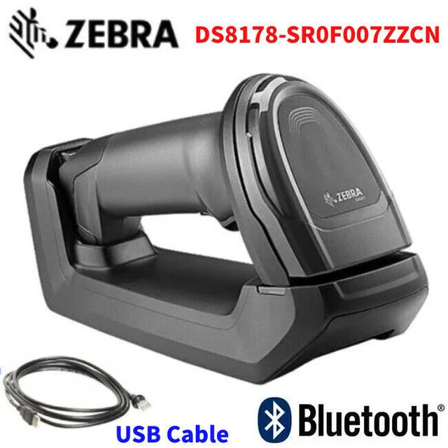 ZEBRA DS8178-SR 1D 2D Wireless Bluetooth Barcode Scanner With Cradle ...