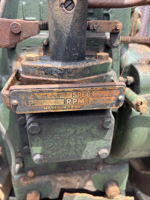 ORIGINAL 1920S DIESEL LISTER CD ENGINE 7 HORSEPOWER MOTOR STATIONARY ...