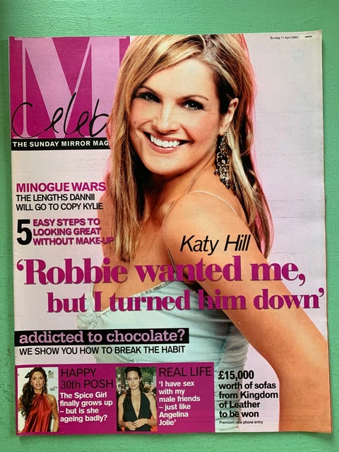 M CELEBS MAG 11-04-2004 KATY HILL Ashton Kutcher Stephanie Beacham ...