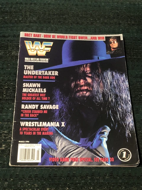 WWF WWE MAGAZINE March 1994 THE UNDERTAKER Shawn Michaels Macho Man ...