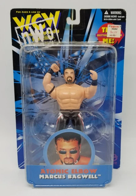 WCW NWO ATOMIC Elbow MARCUS BUFF BAGWELL Wrestling Action Figure 1998 ...