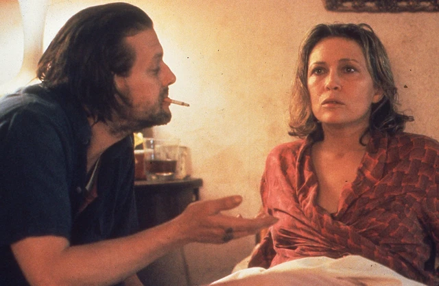 1987 MICKEY ROURKE Faye Dunaway Barfly Bukowski Slide Vintage Press ...