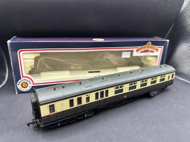 BACHMANN 34-075B COLLETT 60ft 1st/3rd Brake Chocolate/Cream Hawksworth ...
