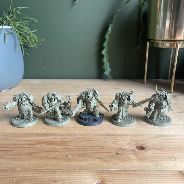 BLIGHTLORD TERMINATOR SQUAD Death Guard Chaos Space Marines Warhammer ...