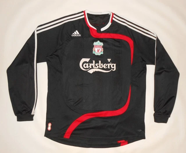 AWAY SHIRT ADIDAS FC LIVERPOOL 2007-08 - LONG SLEEVE (L) Jersey Trikot ...