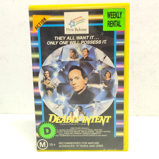 DEADLY INTENT - Ex Rental Big Box VHS Tape $39.90 - PicClick AU