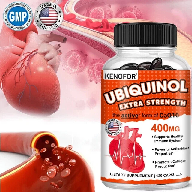 COQ10 UBIQUINONE HIGH Absorption Q10 Coenzyme 400mg 30 To 120 Caps £7. ...