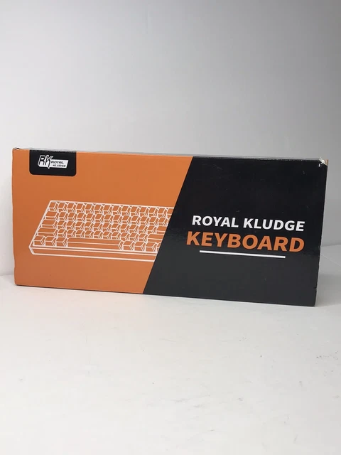 ROYAL KLUDGE RK61 Dual Mode Blue Switch Black Keyboard BackLight Yellow ...